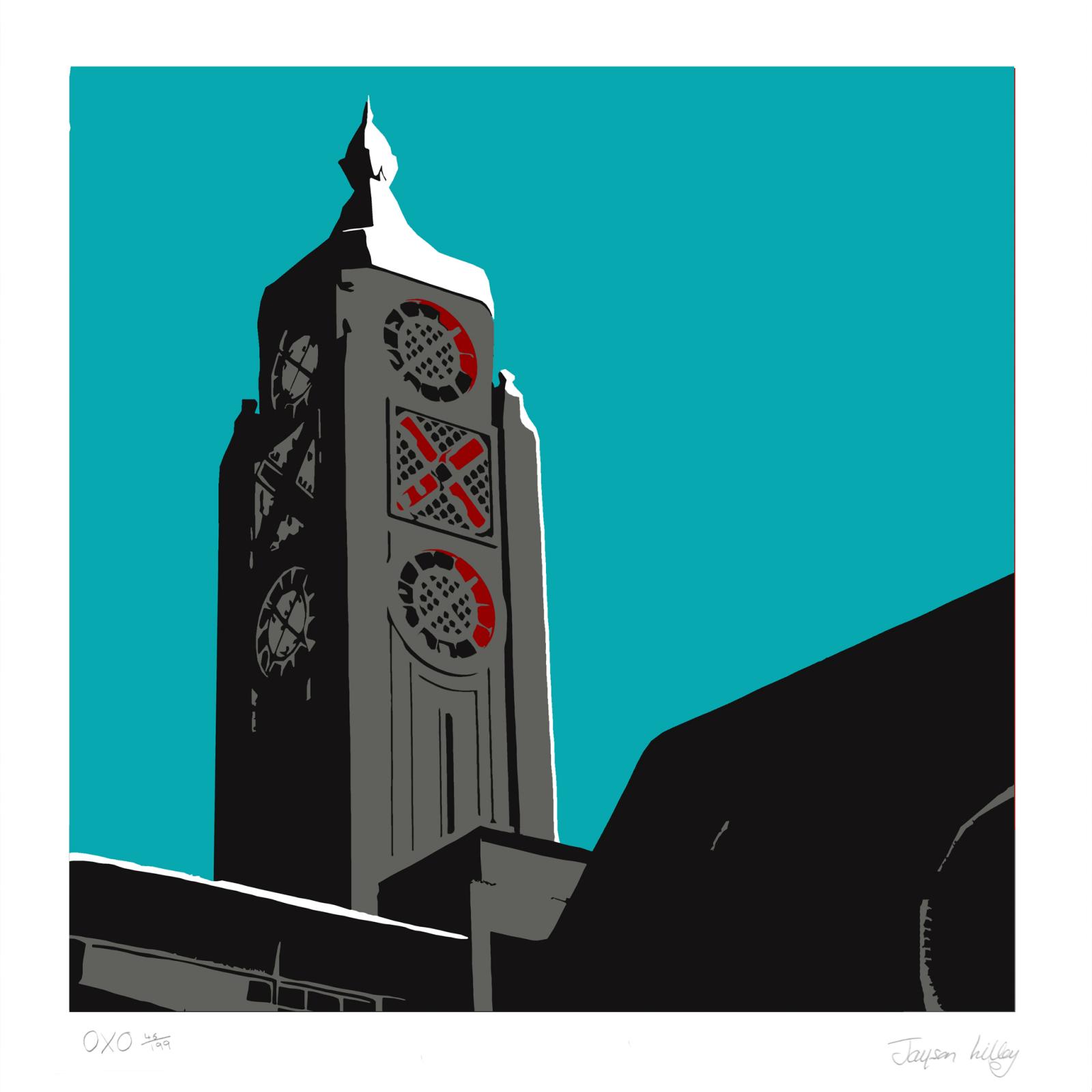 Oxo Tower Logo Oxo Tower (neon & Aluminium) — Michael Wallner
