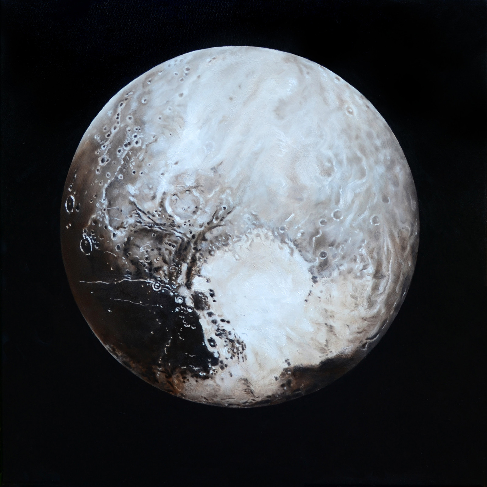 Pluto Ice Planet Painting